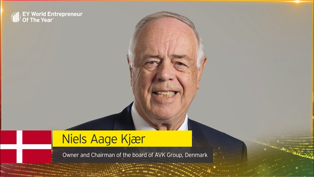 Niels Aage Kjær and AVK represent Denmark at EY World Entrepreneur of ...